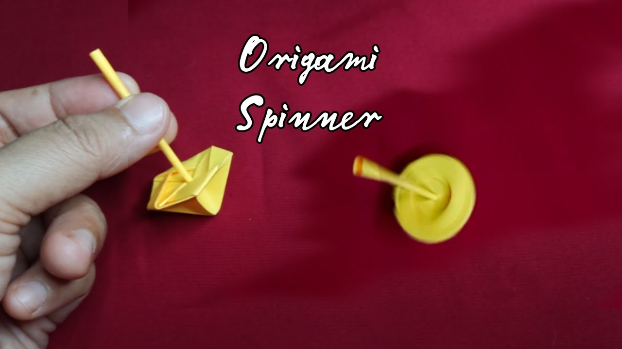 Origami Action Toy (Spinner) | How to Make an Origami Spinner | Paper ...