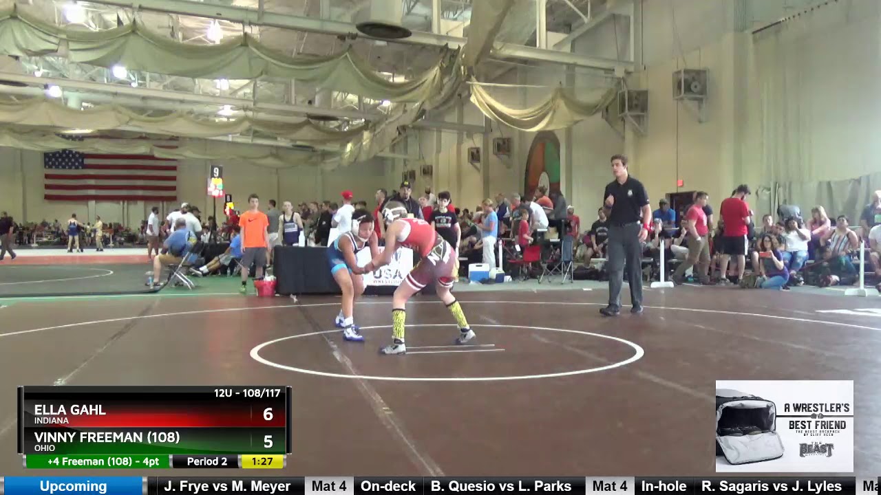 12U 108-117 Ella Gahl Indiana Vs Vinny Freeman (108) Ohio - YouTube