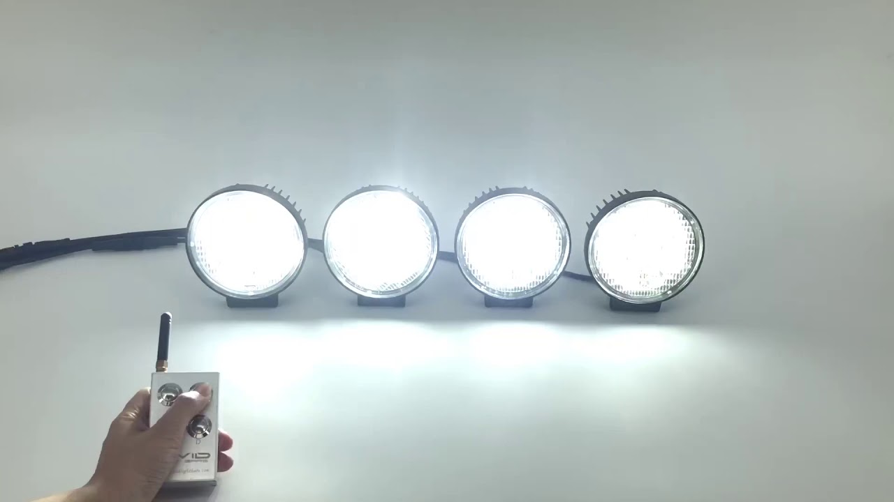 4.5'' Dual Color Authentic CREE Round LED Work Lights (25W white, 12W ...