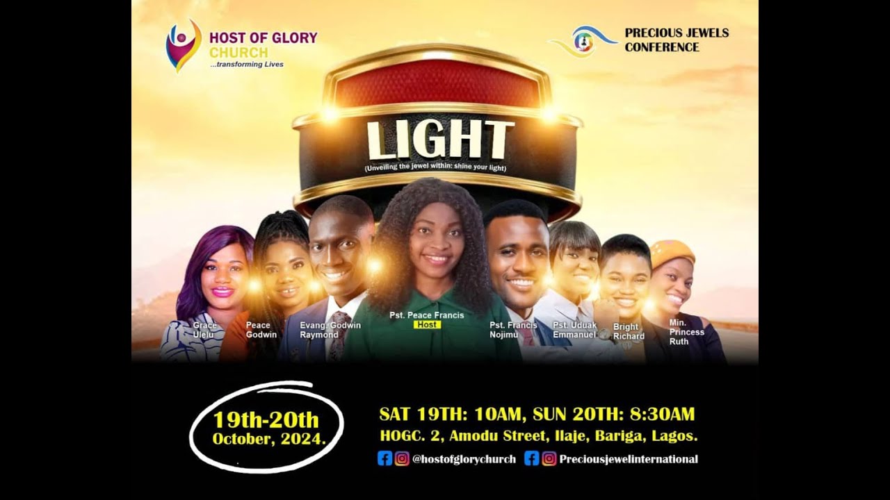 Precious Jewel Conference 2024 || LIGHT || 19THOCT2024 - YouTube