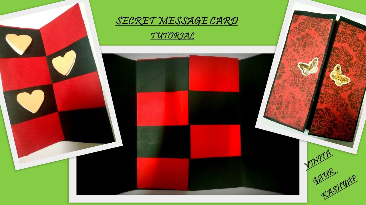 How to make secret message card -diy - YouTube