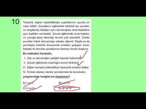KAREKÖK YAYINLARI ONLİNE LGS DENEME SINAVI-4 (26 MAYIS) TÜRKÇE