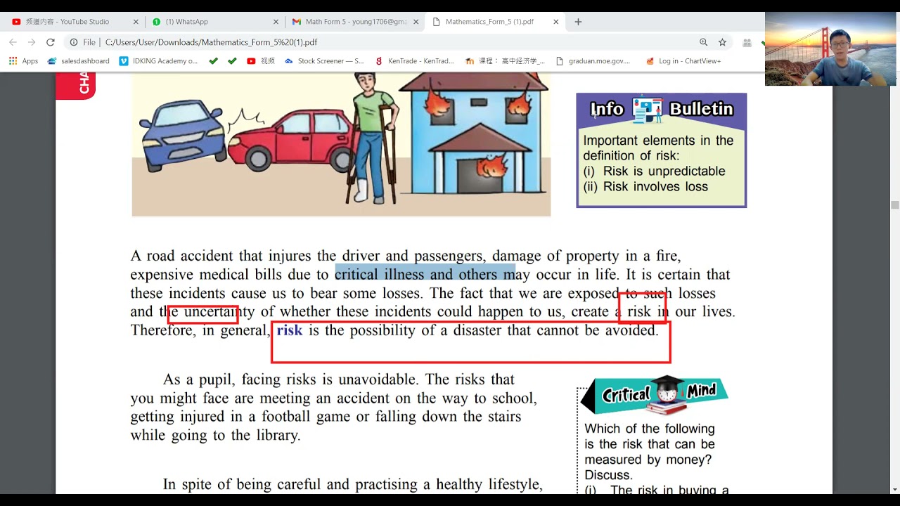 Form 5 Mathematics-Insurance 保险的基本知识 - YouTube