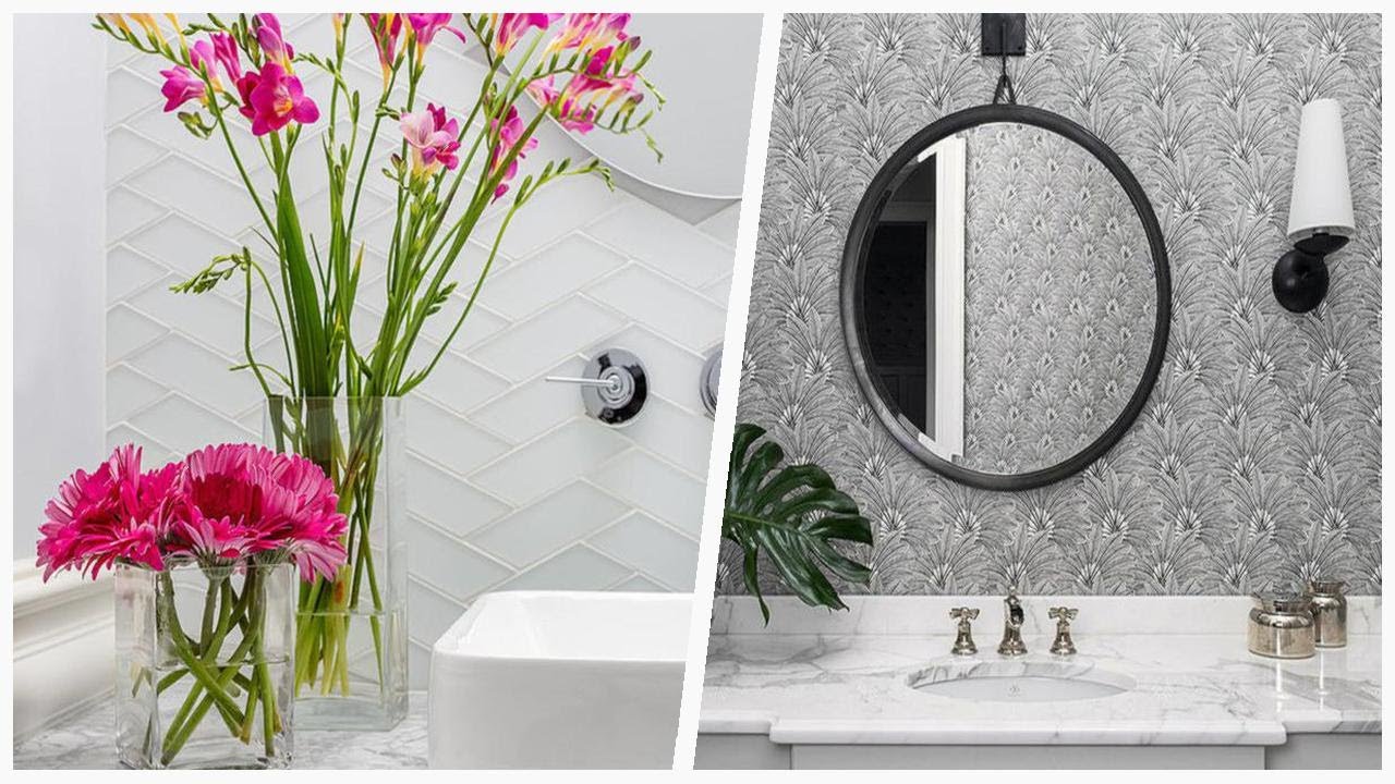 Budget-Friendly Brown & Marble Powder Room Ideas | Designer CheatSheet