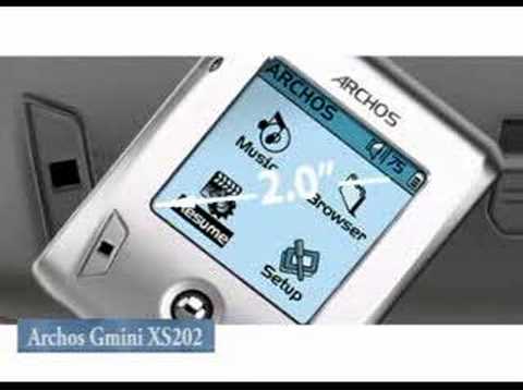 Archos Gmini XS202 Hard-Drive Player - YouTube