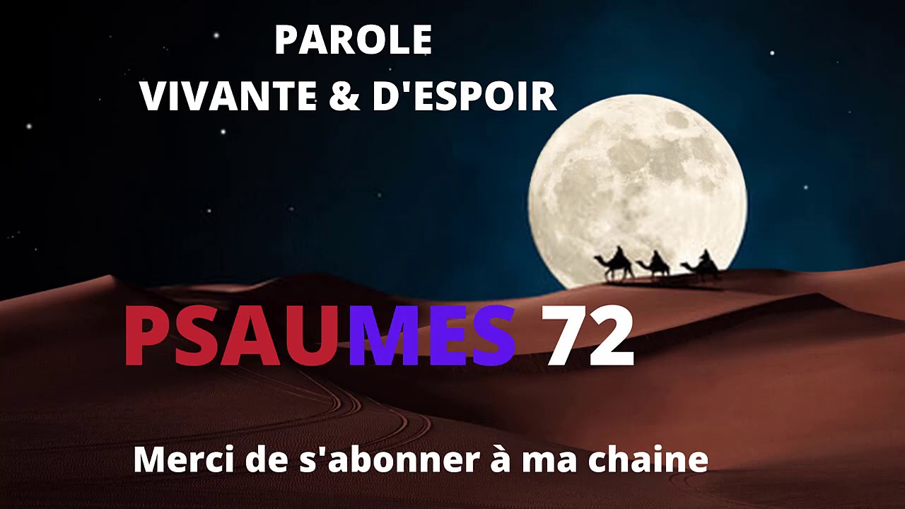 Psaumes 72 - YouTube
