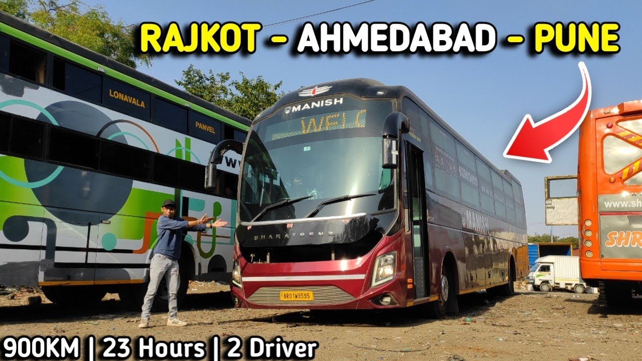 Rajkot to Pune in Manish Travels Brand New Bus Journeys 🔥 | Luxurious ...