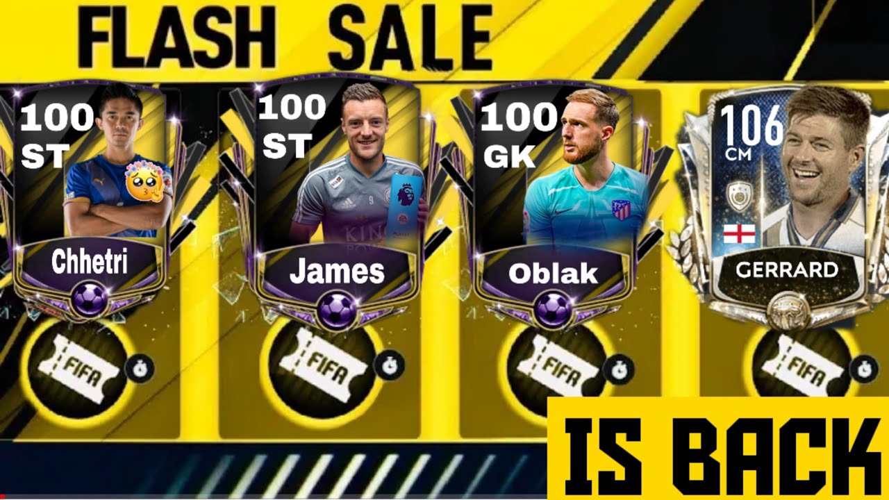 Flash sale is back FIFA mobile | 106ovr GERRARD | Flash sale New event ...