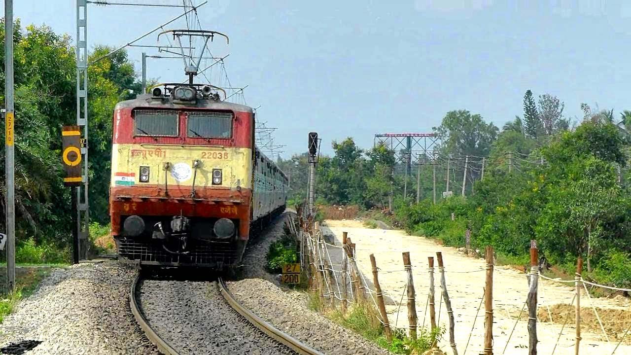 GRAND Old WAP 1 Speeds with VIJAYAWADA PASSENGER - Indian Railways ...