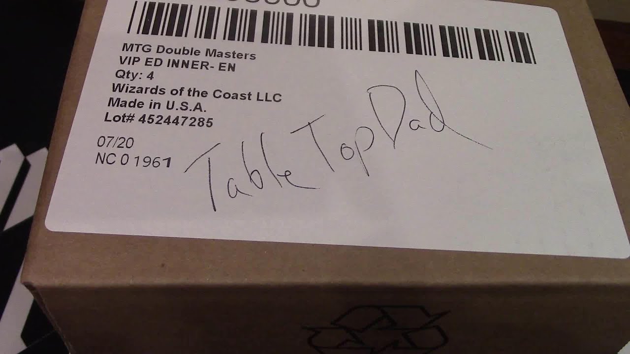 Double Masters VIP Inner Case opened for TableTopDad! Thanks so much ...