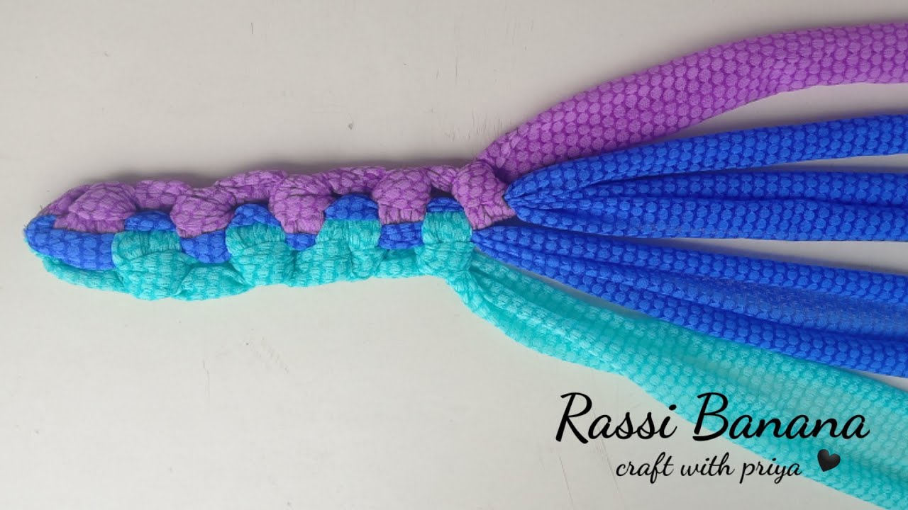 How To Make Simple Rope | Rope Making At Home | Doormat With Old ...