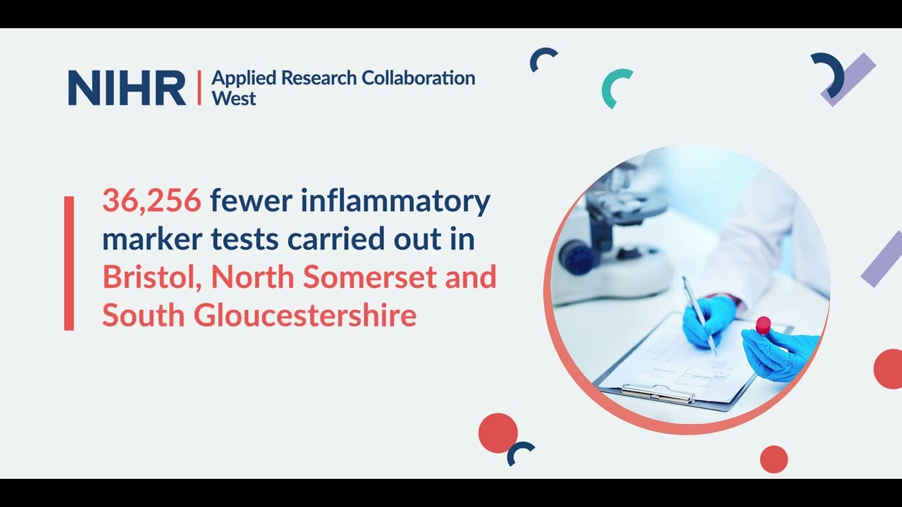 Inflammatory marker testing research saves NHS resources - YouTube
