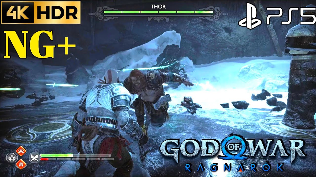 GOD OF WAR RAGNAROK Zeus Armor Vs Thor Boss Fight | GOW Ragnarok NG+ ...