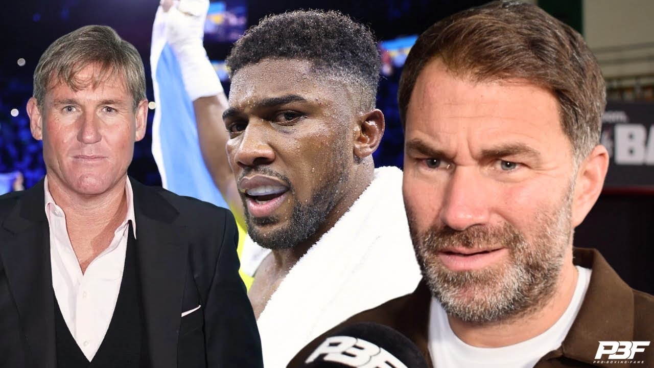 EDDIE HEARN CLOWNS SIMON JORDAN PTSD COMMENTS ON ANTHONY JOSHUA VS ...