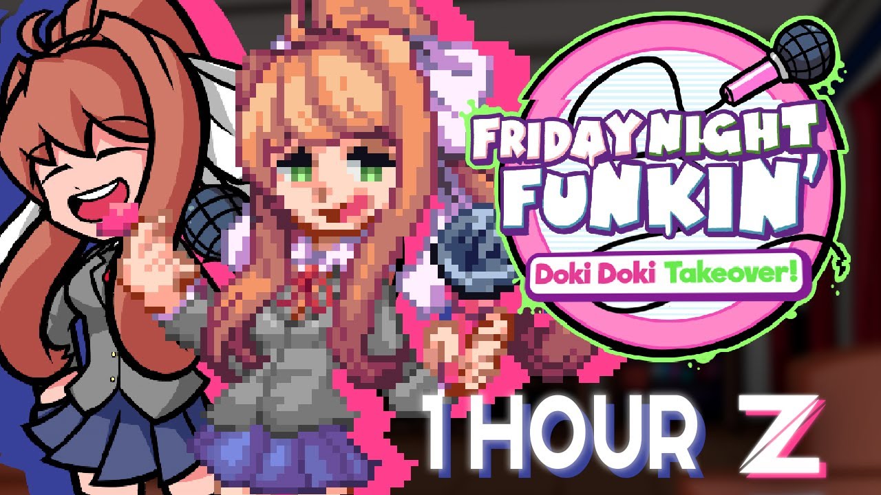 Glitcher Monika Mix - Friday Night Funkin' [FULL SONG] (1 HOUR) - YouTube