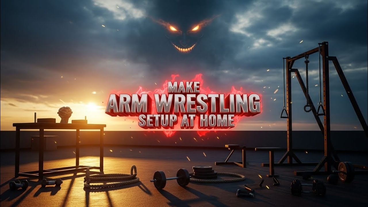 “How I Built My Arm Wrestling Setup at Home | - YouTube