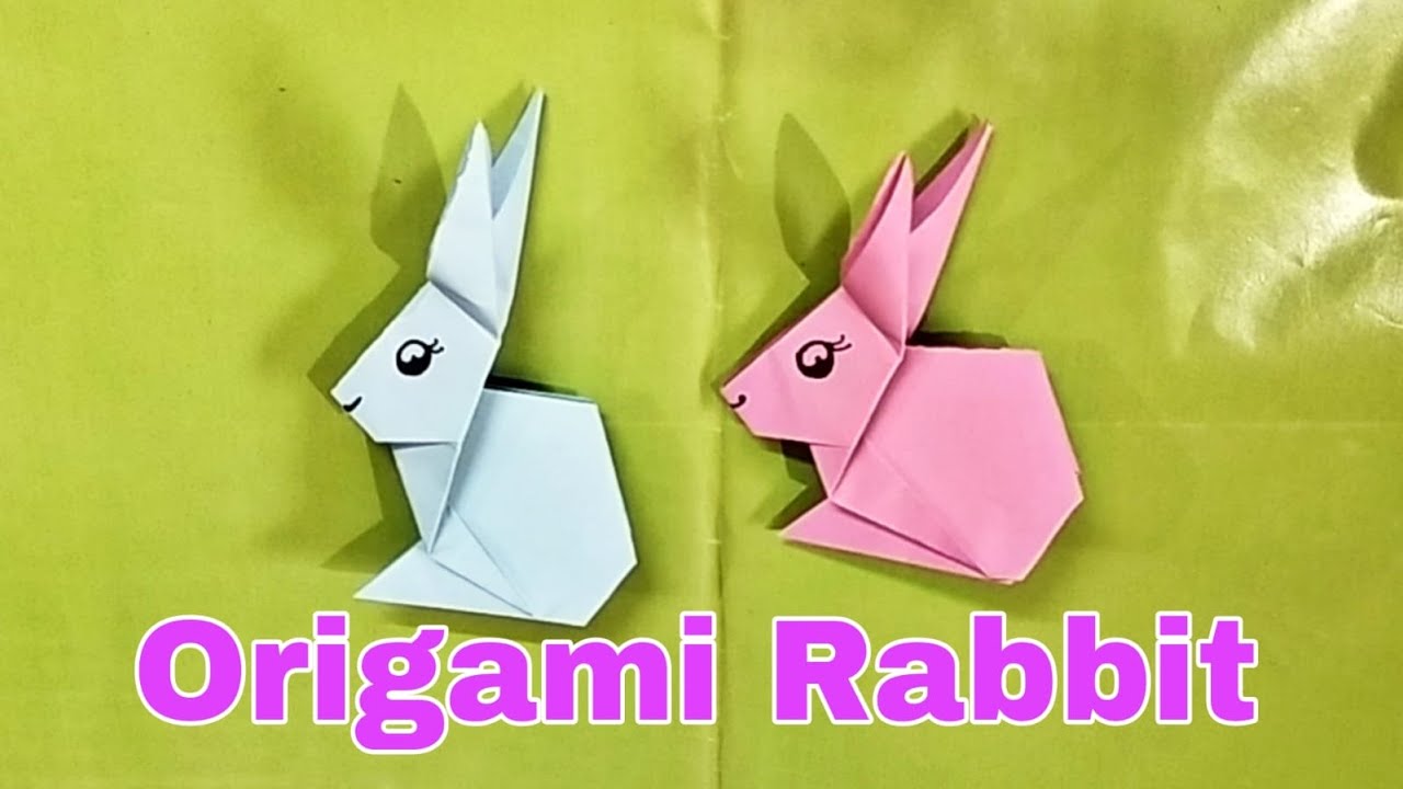 how to make origami rabbit / paper rabbit / paper crafts - YouTube