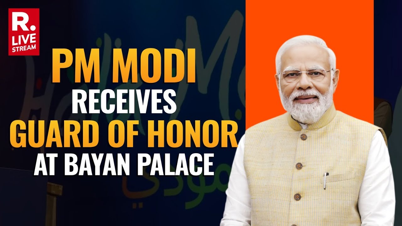 PM Narendra Modi Accorded With Ceremonial Guard of Honour At Bayan Palace, Kuwait - YouTube