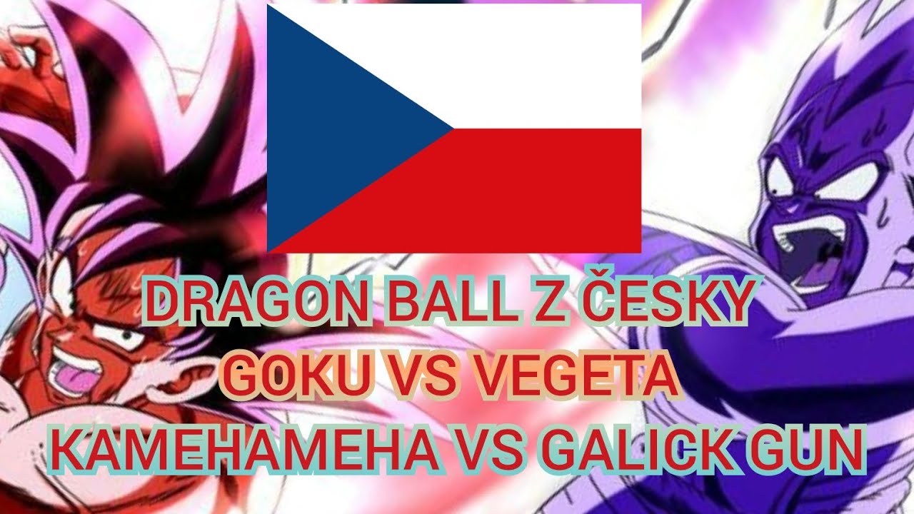 DRAGON BALL Z ČESKY: GOKU VS VEGETA KAMEHAMEHA VS GALICK GUN - YouTube
