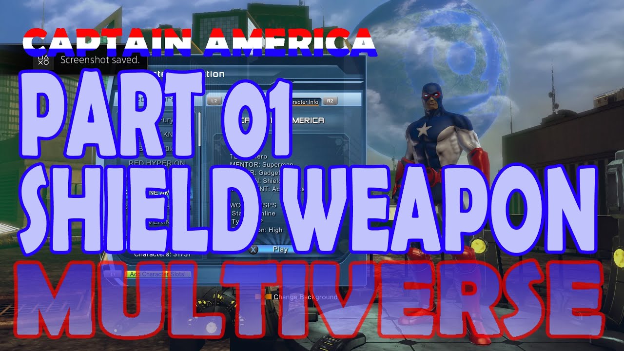 DCUO Captain America; Part 01 Shield Weapon - YouTube
