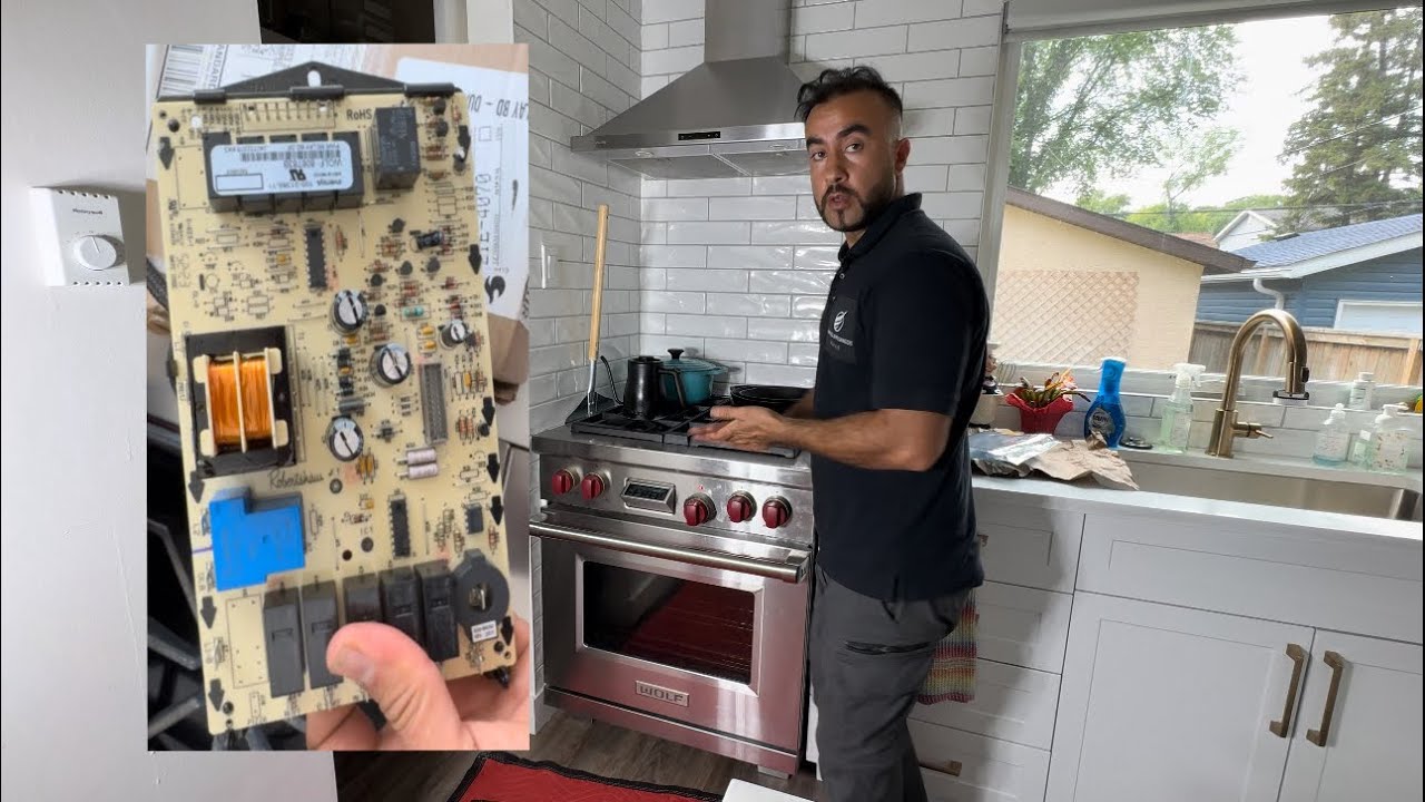 How to replace wolf oven control board 807052-DF304 - YouTube