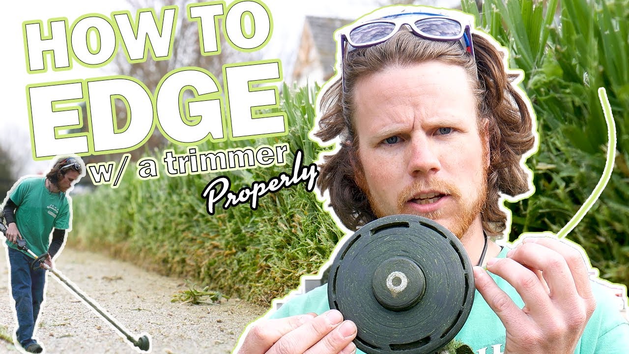 How to Edge with a Trimmer Properly - YouTube