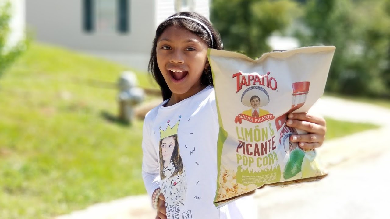 Tapatio spicy popcorn?! - YouTube