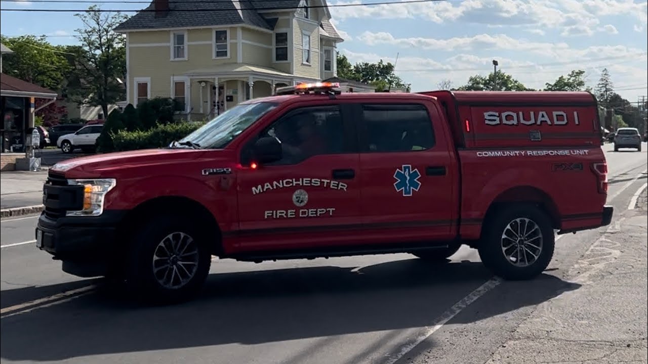 Manchester, NH Fire Department Squad 1 Responding - YouTube