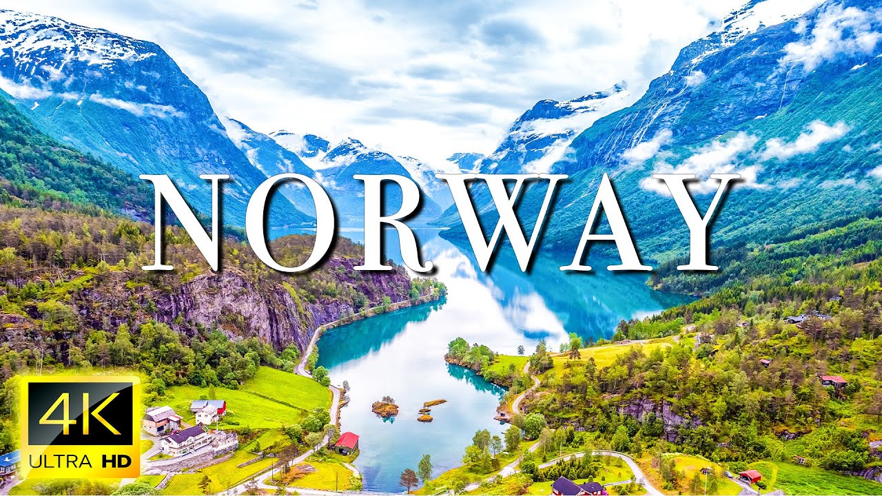 FLYING OVER NORWAY (4K UHD) - Relaxing Music With Stunning Beautiful ...