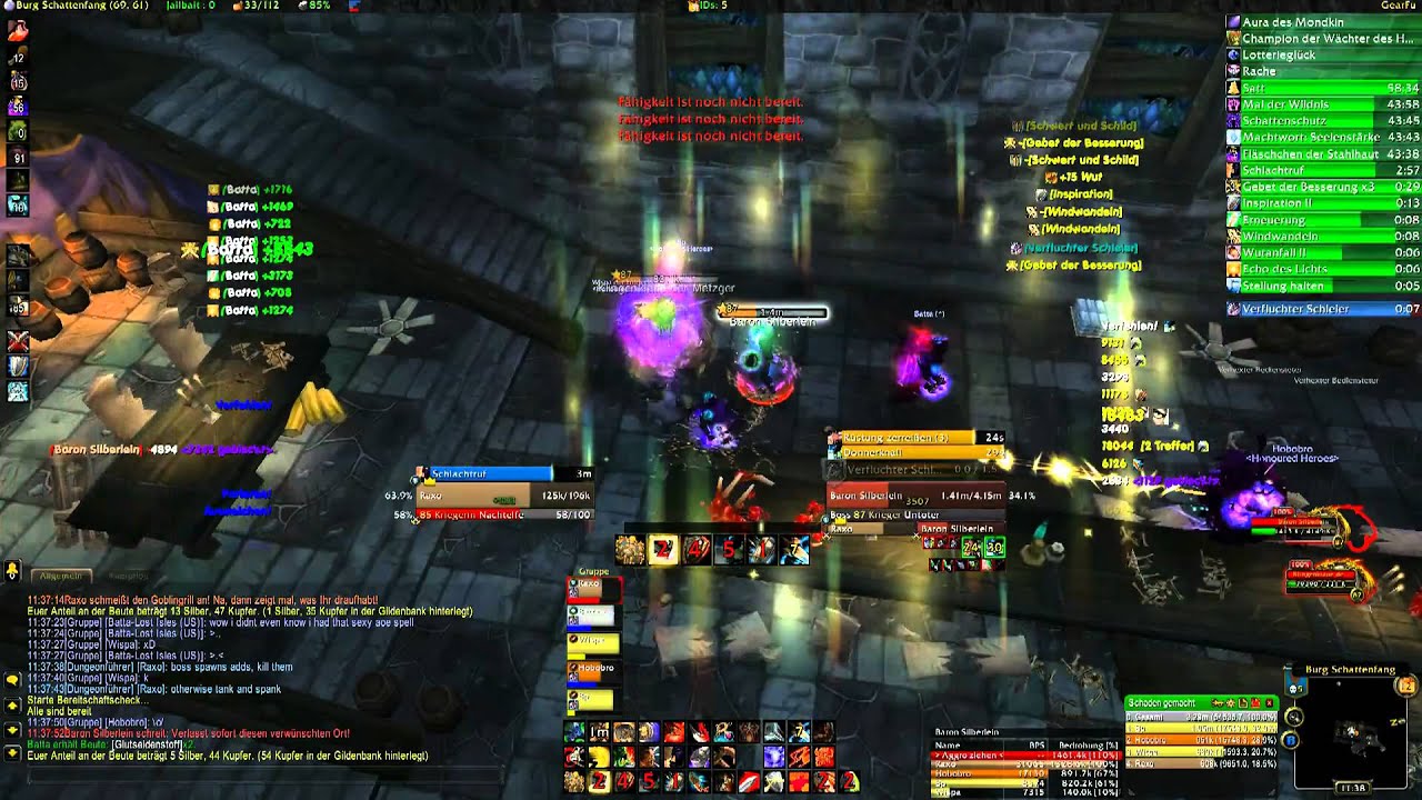 WoW Cata Beta: Shadowfang Keep Heroic: Baron Silverlaine - Warriortank ...