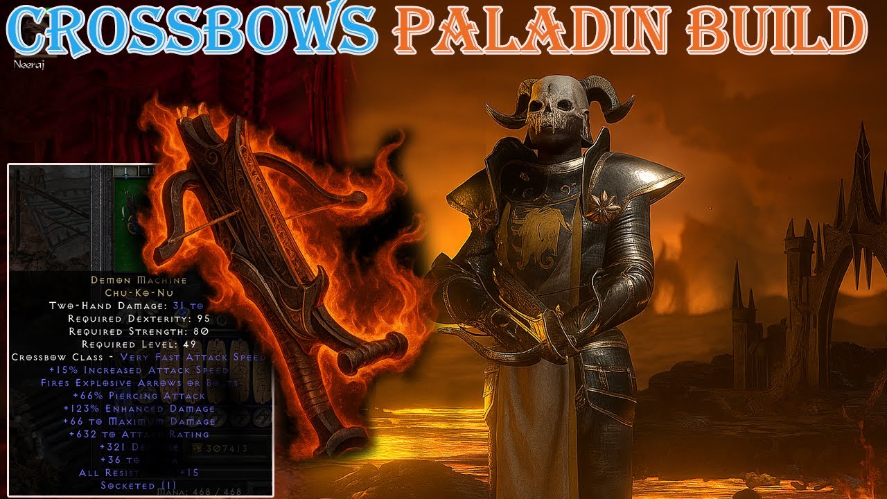 Diablo 2 Resurrected – Funny Demon Machine Crossbow Paladin Build - YouTube