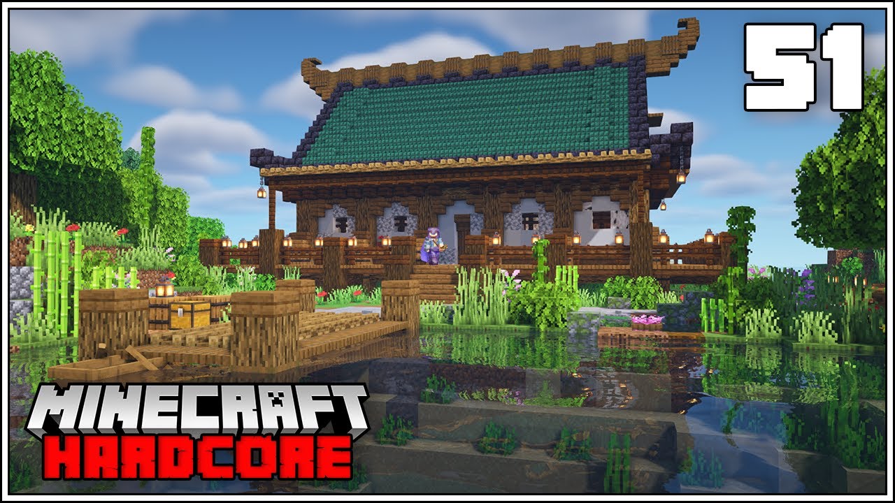 Minecraft Hardcore Let's Play - New Japanese Island Base - Episode 51 ...
