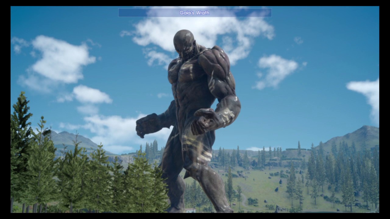 FINAL FANTASY XV Titan gaia's wrath - YouTube
