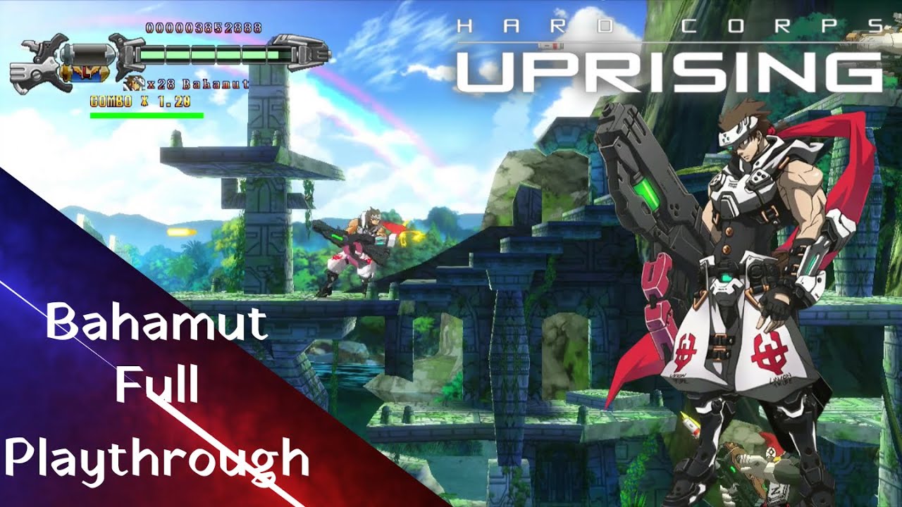 Hard Corps Uprising - Bahamut full playthrough - longplay solo - no ...