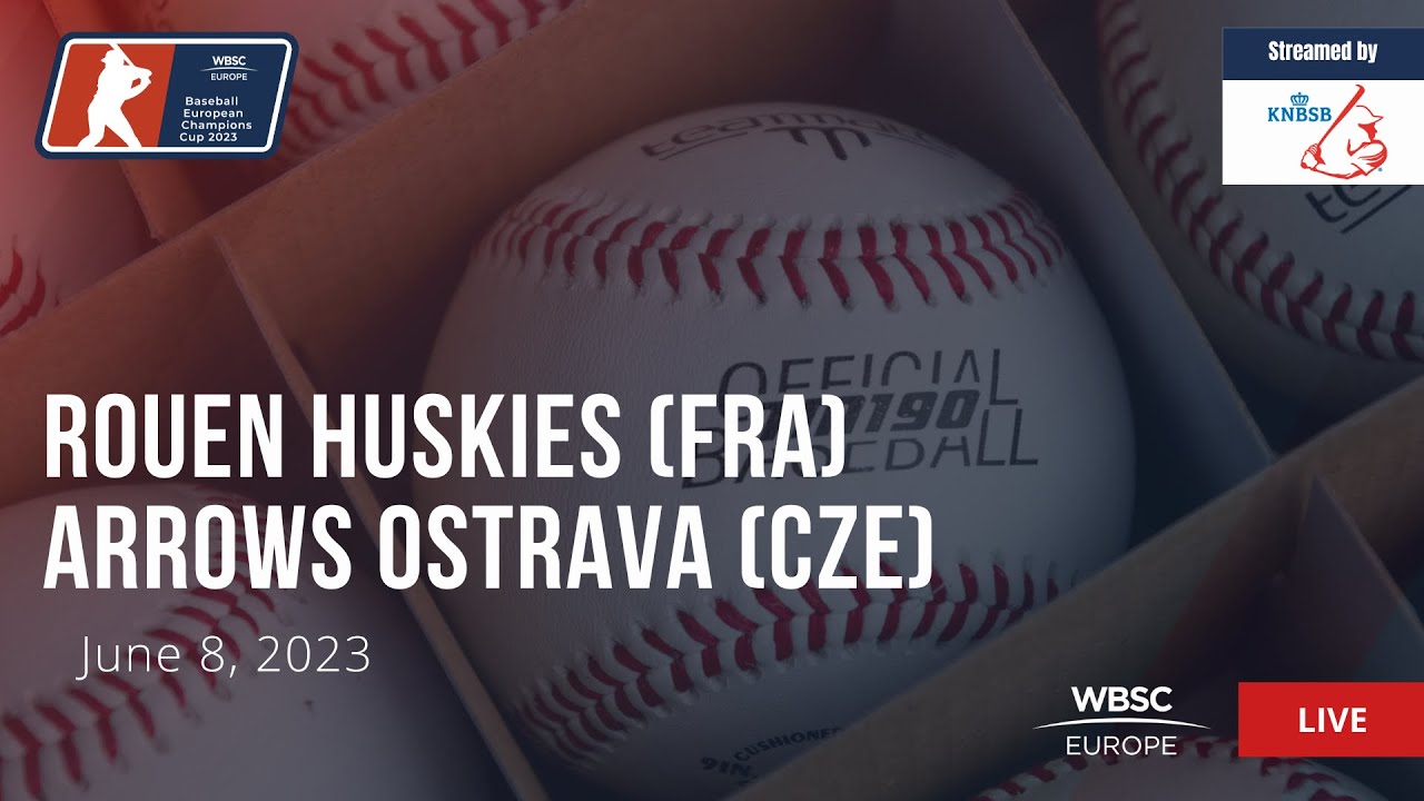 12 Baseball European Champions Cup: SKSB Arrows Ostrava (CZE) VS Rouen ...