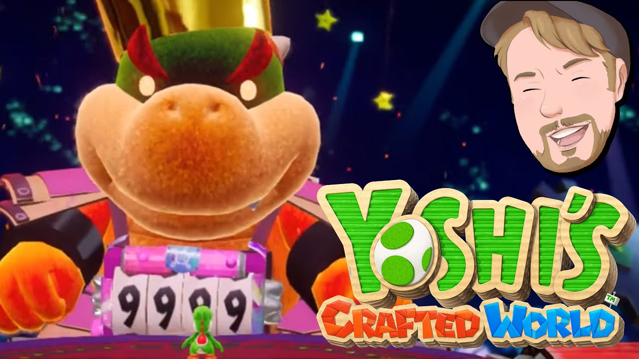 Boss Mega Baby Bowser! - Yoshi's Crafted World på Svenska - Final - YouTube