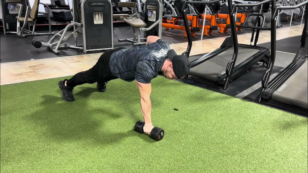Plank DB Row (Renegade Row) - YouTube