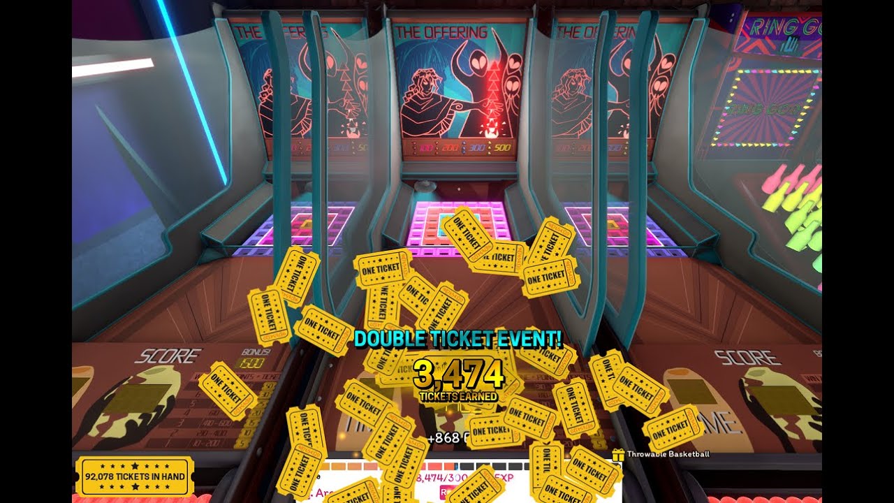 Best/Fastest Way to Earn Tickets in Arcade (description) - YouTube