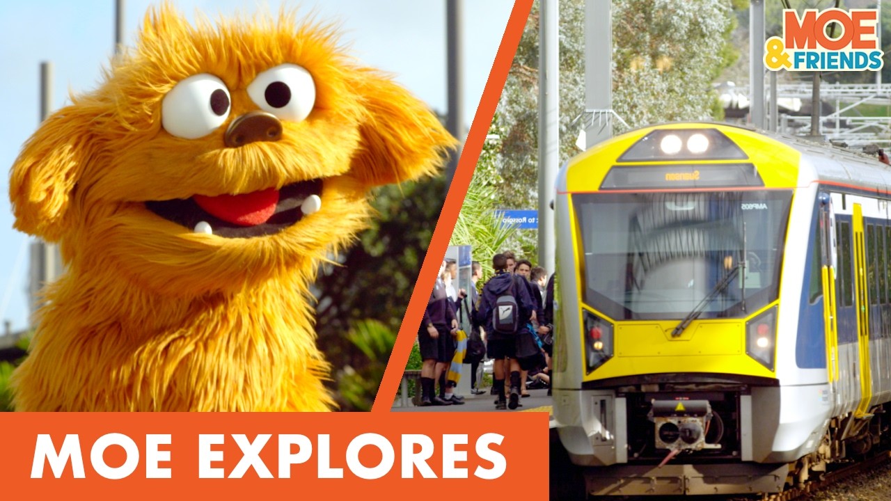 Moe Explores — Railway Station | Kids learn about Railway Station ...