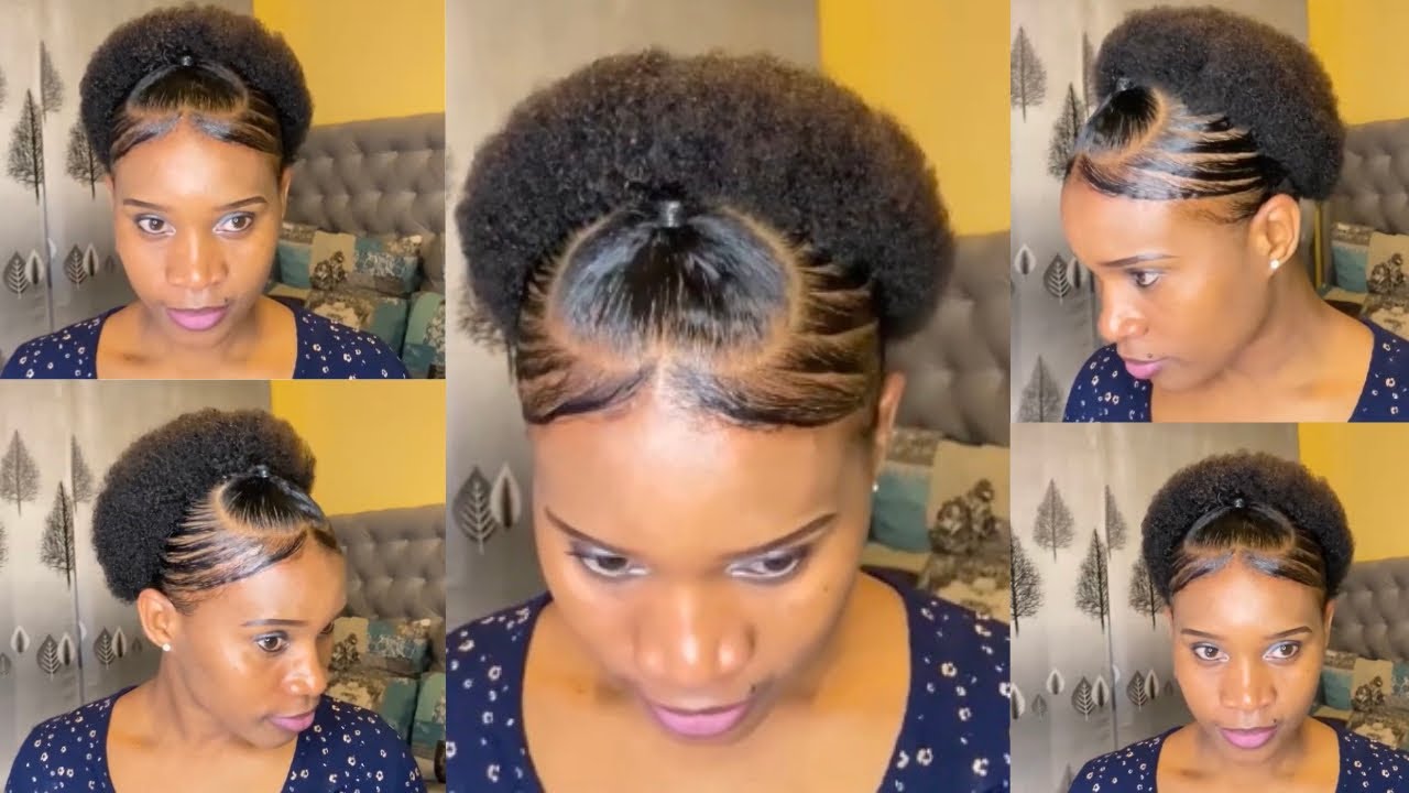 EASY NATURAL HAIRSTYLES FOR SHORT TYPE 4a/4b/4c NATURAL HAIR| SIMPLE ...