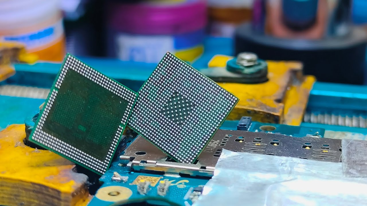 Samsung Double Decker CPU reballing simple tricks A30 A50 A50s M31 M31s ...