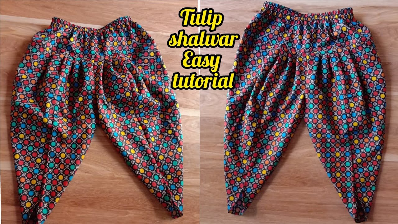 tulip shalwar cutting and stitching for 4 to 5 year girl/how to make ...