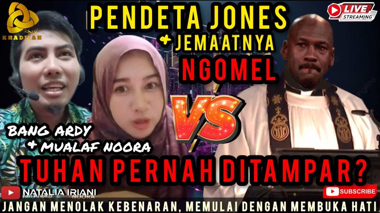 PENDETA JONES NGOMEL TUHANNYA PERNAH DITAMPAR CIPTAANNYA? | KHADIJAH ...