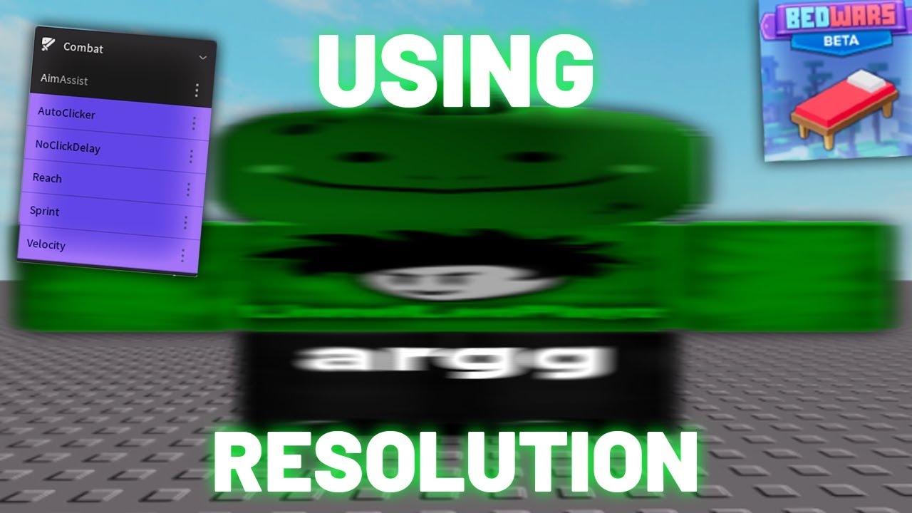 i used STRETCHED resolution in Roblox Bedwars.. - YouTube