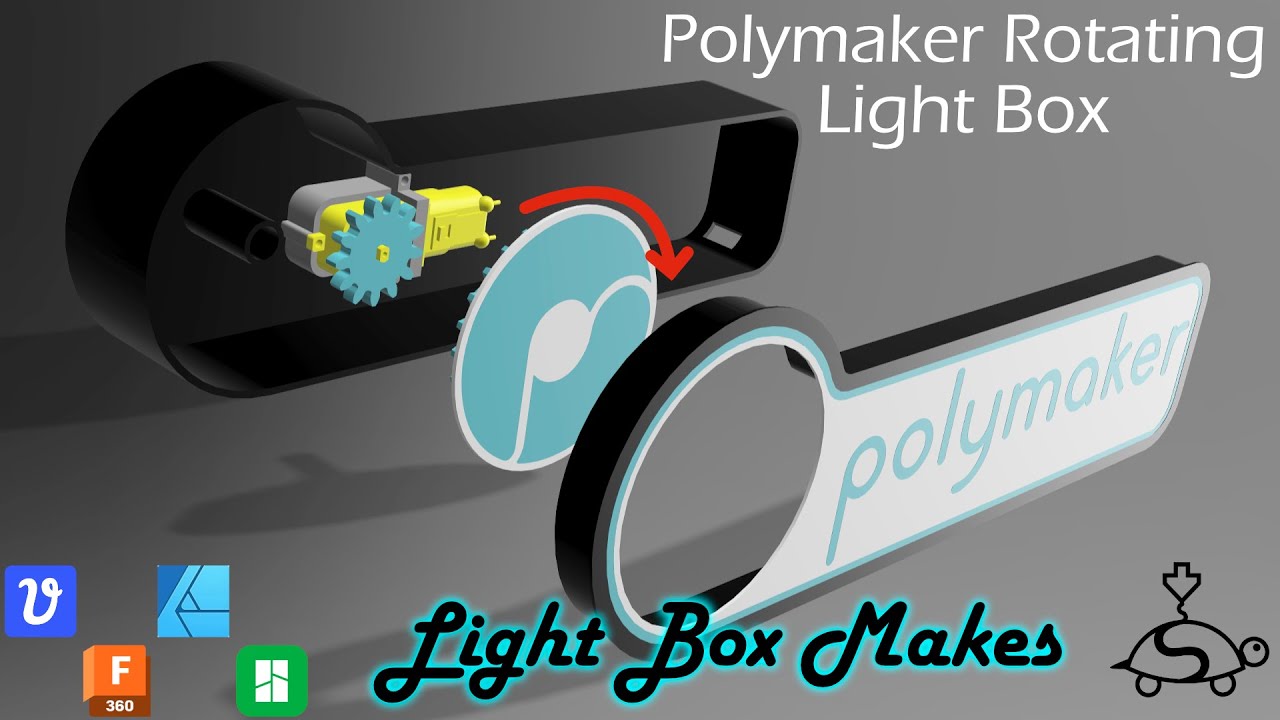 Polymaker Rotating Logo Light Box Episode 2 - YouTube