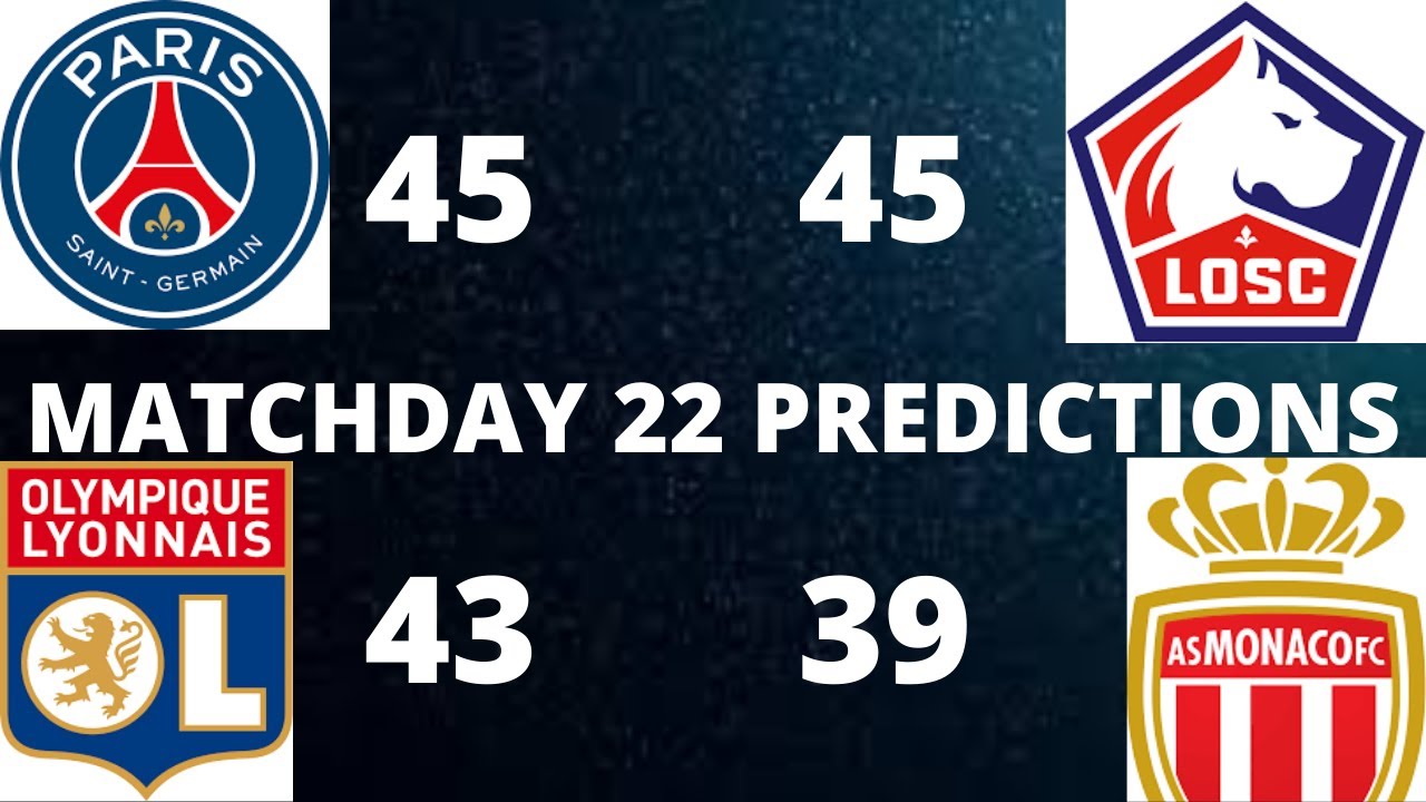 Ligue 1 2020/21 Matchday 22 predictions - YouTube