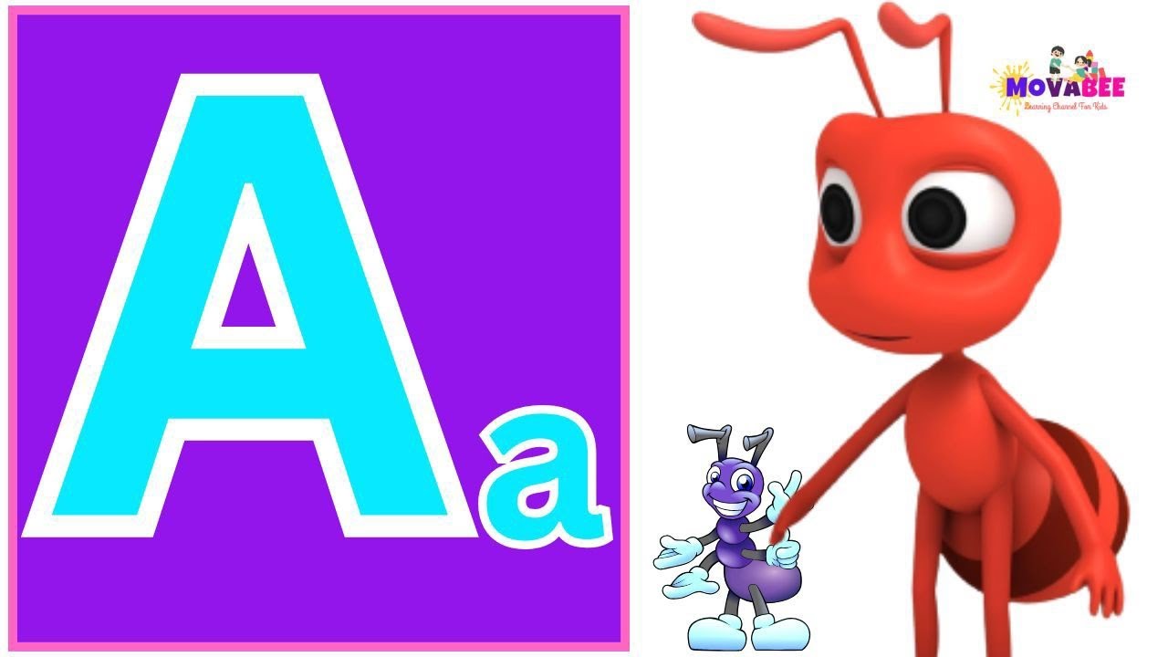 Learn the AbCs A is for Ant | Alphabet Song for Toddlers | ABC Nursery ...