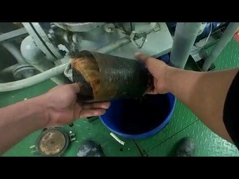 OWS (Oily Water Separator) Suction Strainer Cleaning - YouTube
