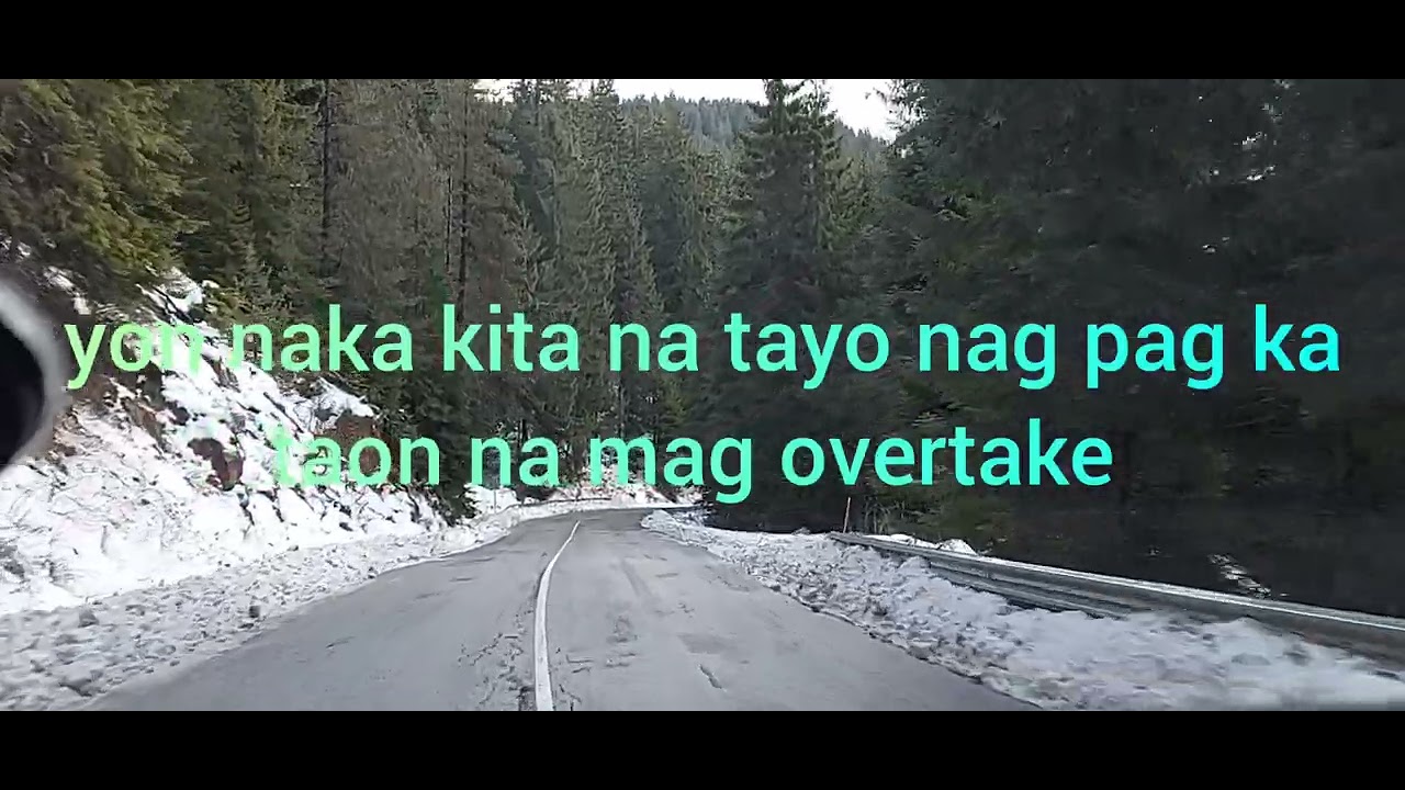 ang daan, my kaonting ice at madulas.... - YouTube