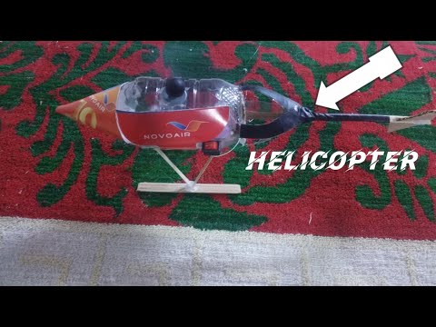 How to Make a Helicopter at Home Using Bottle |Helicopter Crafts ...